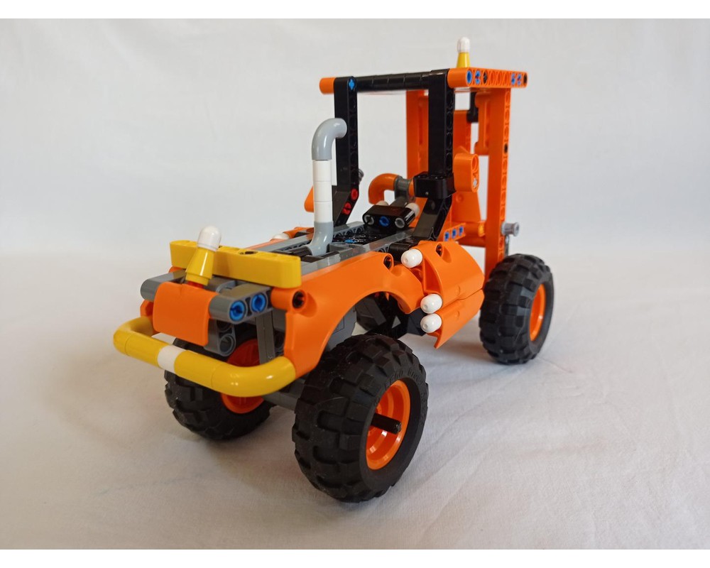 Lego Moc Orange Tractor 42135 Alternative By Erikgs Rebrickable