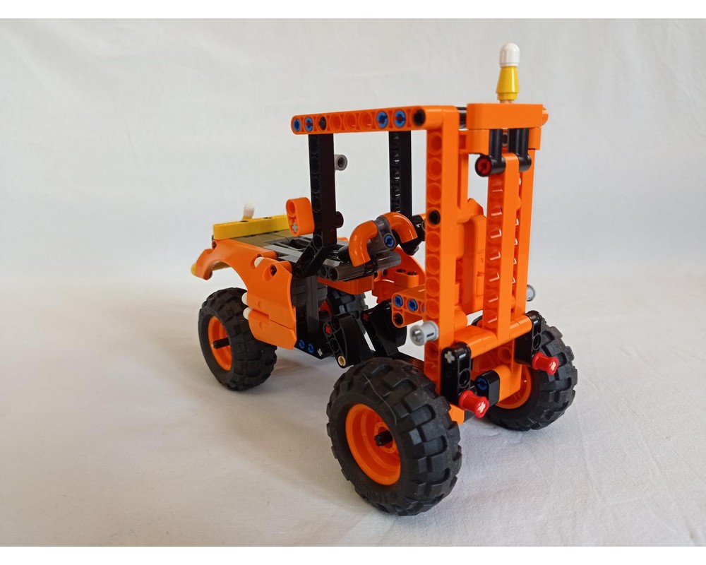 Lego Moc Orange Tractor 42135 Alternative By Erikgs Rebrickable