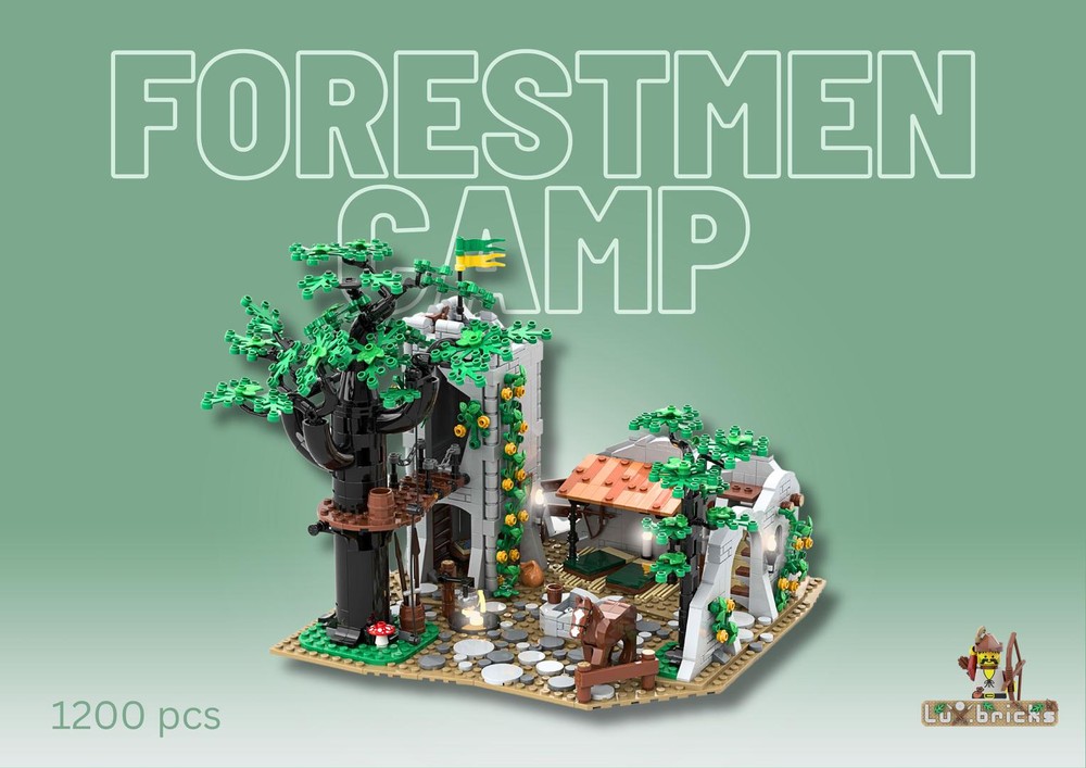 LEGO MOC Forest Men's Camp by lux.bricks | Rebrickable - Build with LEGO