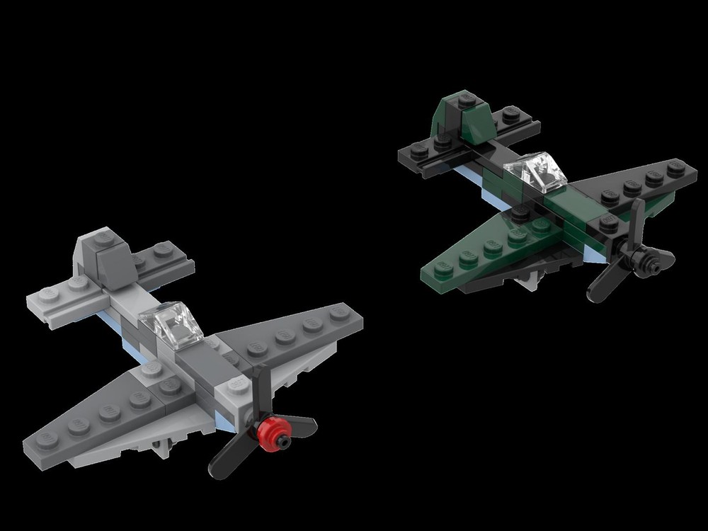 LEGO MOC Micro Yakovlev Yak-9 by xpasza | Rebrickable - Build with LEGO