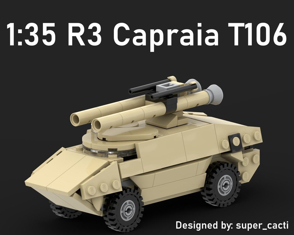 LEGO MOC 1:35 OTO Melara R3 Capraia T106 by super_cacti | Rebrickable - Build with LEGO