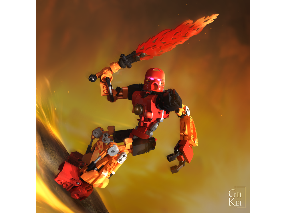 Lego Moc Toa Tahu Re Invention By Giikei Rebrickable Build With Lego