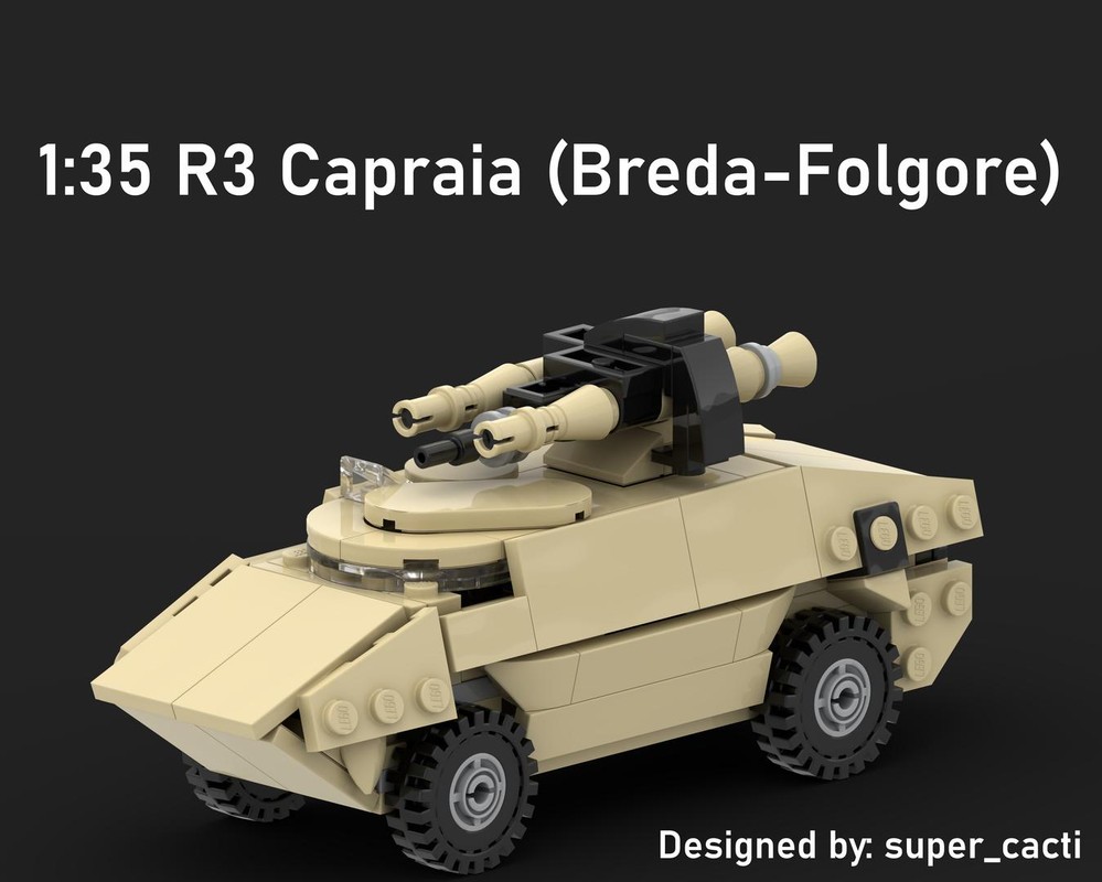 LEGO MOC 1:35 OTO Melara R3 Capraia (Breda-Folgore) by super_cacti ...