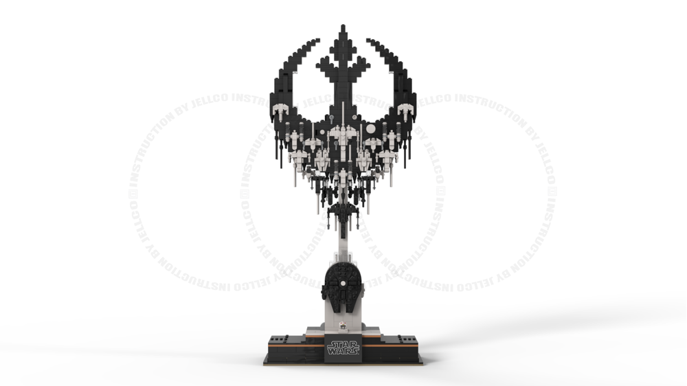 Lego Moc Rebel Alliance Symbol Trophy For Display By Jellco