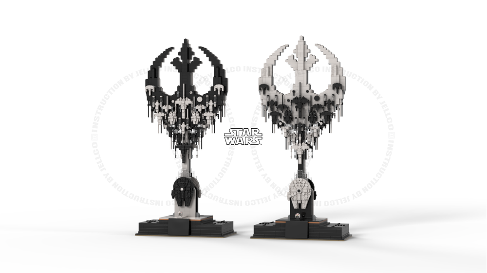 Lego Moc Rebel Alliance Symbol Trophy For Display By Jellco