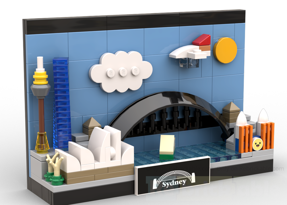LEGO MOC Sydney Postcard by DaapMechEng | Rebrickable - Build with LEGO