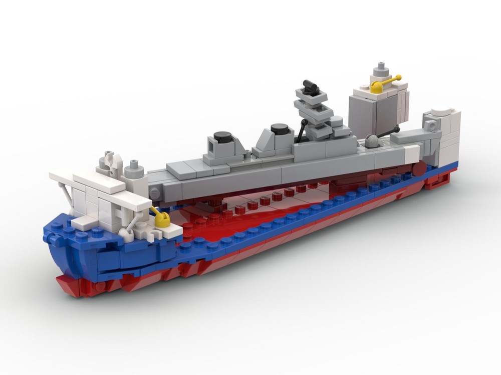 LEGO MOC-137086 MV Blue Marlin (ft. USS Cole) by The Bobby Brix Channel ...