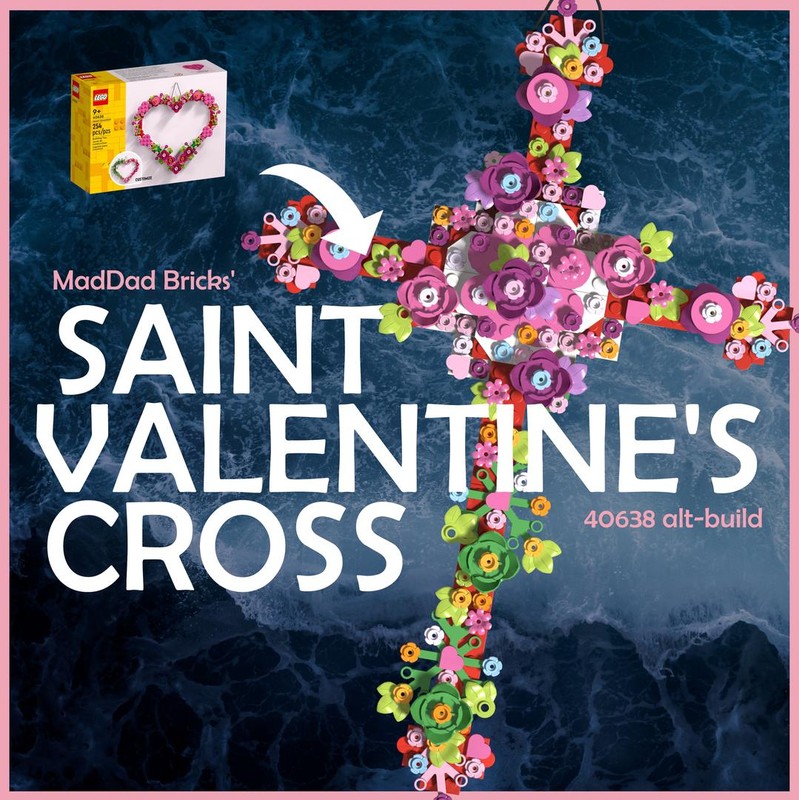 LEGO MOC 40638 Saint Valentine's Cross by MadDadBricks | Rebrickable ...