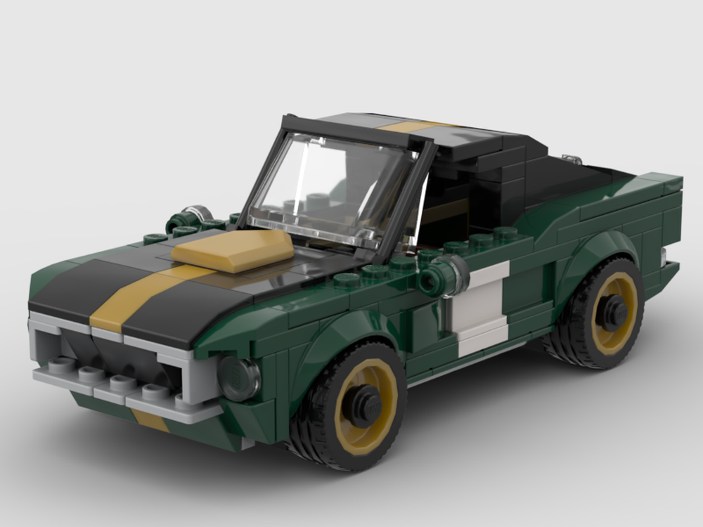LEGO MOC 7-stud Ford Mustang Fastback by frankwg | Rebrickable - Build ...