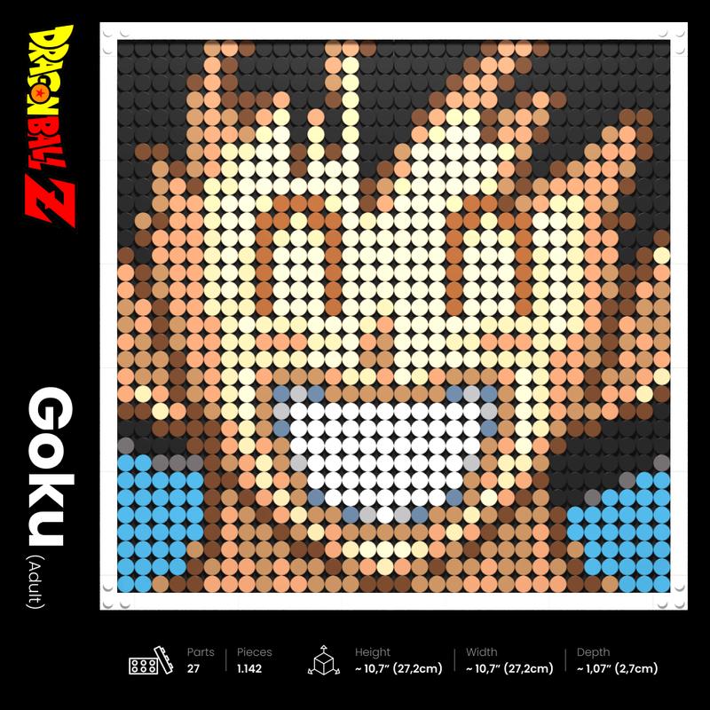 LEGO MOC-137108 [LEGO Art] Dragon Ball // Goku (Adult) by mosaicgram ...