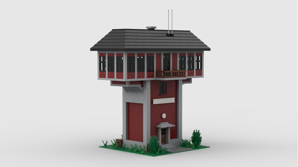 Lego Moc Poste Aiguillage Signal Tower Moc By Mimi68 Rebrickable