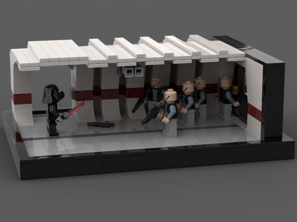 Lego Moc Vader Hallway Scene Rogue One Accurate Model By Ronlegos