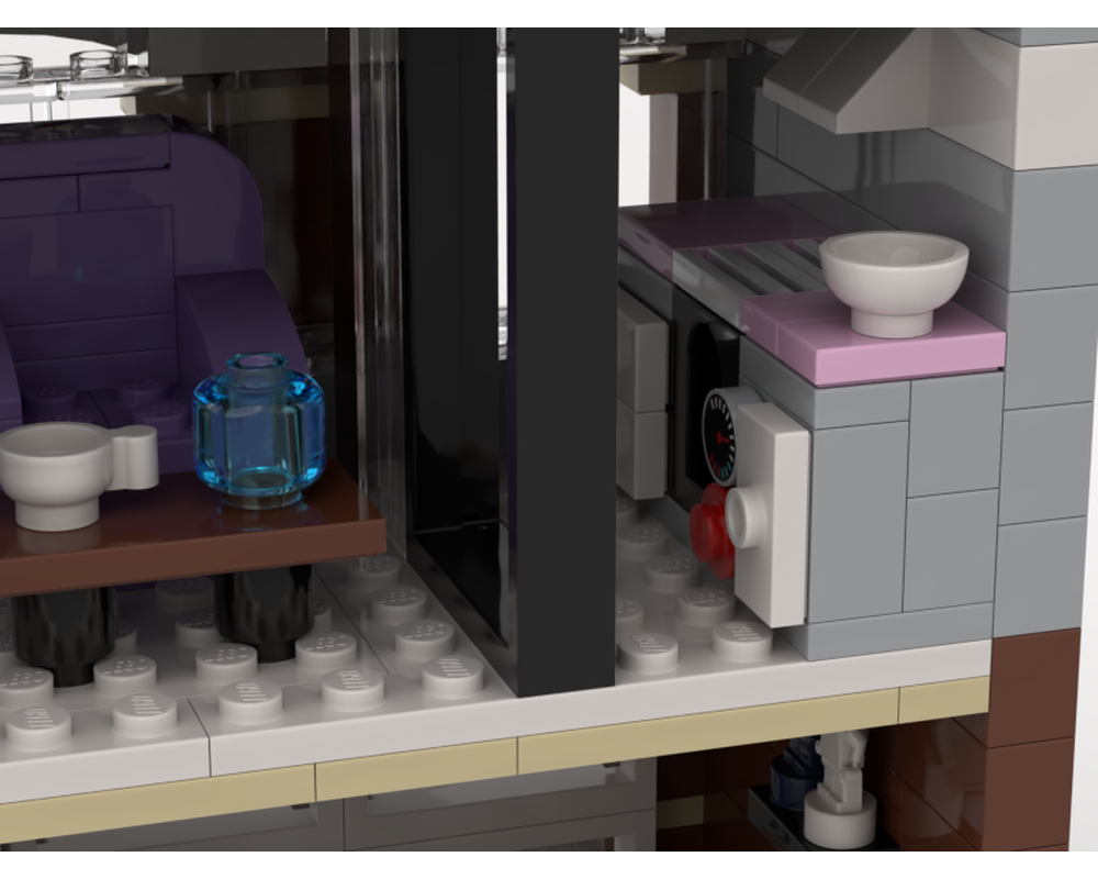Lego Moc Classic Restaurant By Cassieliu Rebrickable Build With Lego