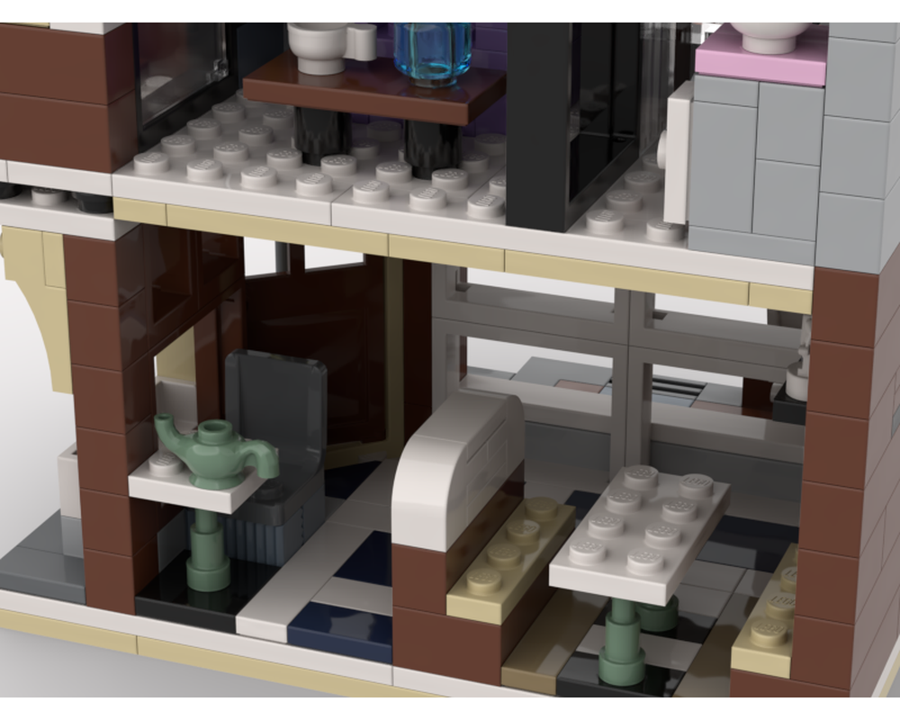 Lego Moc Classic Restaurant By Cassieliu Rebrickable Build With Lego