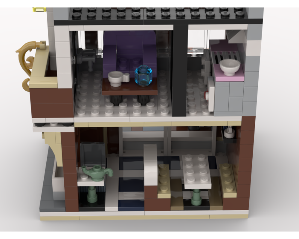 Lego Moc Classic Restaurant By Cassieliu Rebrickable Build With Lego