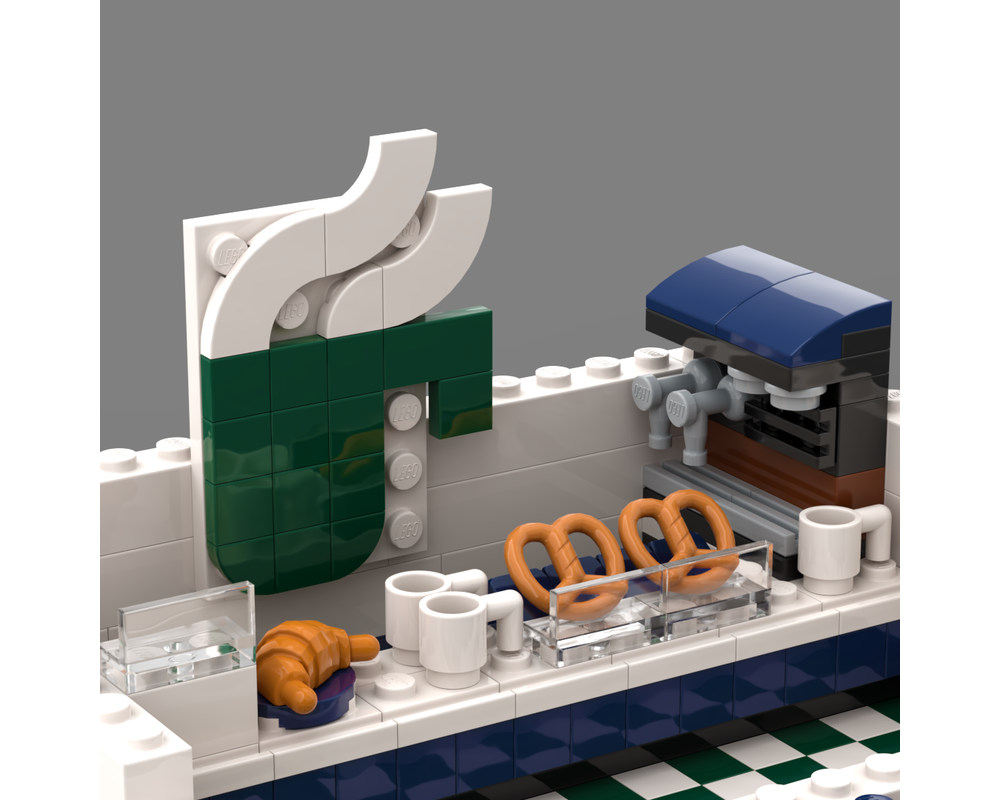 LEGO MOC Café 16x16 by JuliaBuilds | Rebrickable - Build with LEGO