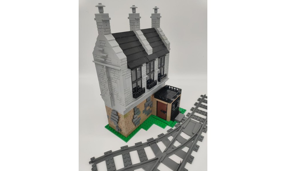 Lego Moc Railroad Interlocking Tower With Switch Track By Osnawolle