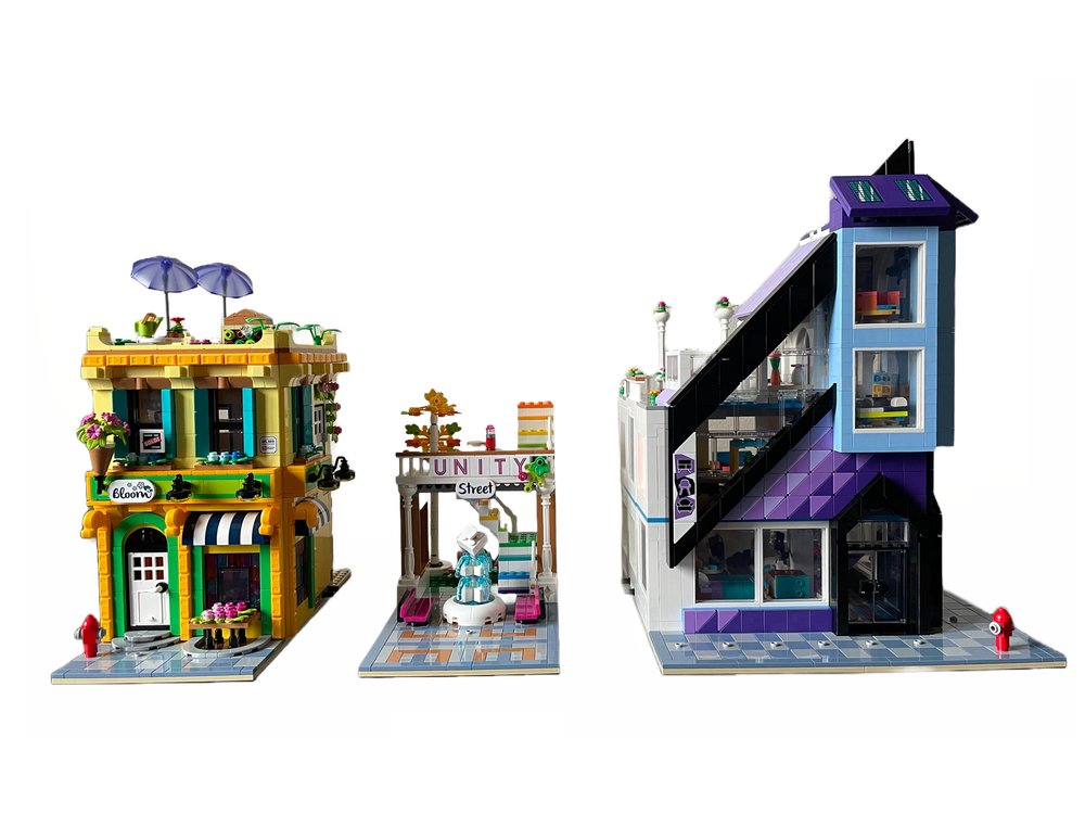 Lego Moc 2x 41732 Downtown Flower And Design Modular Alternate Build By