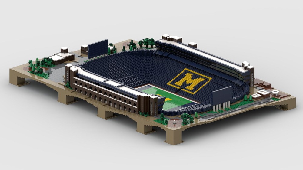 LEGO MOC Michigan Stadium Model by cschertz1 | Rebrickable - Build with ...