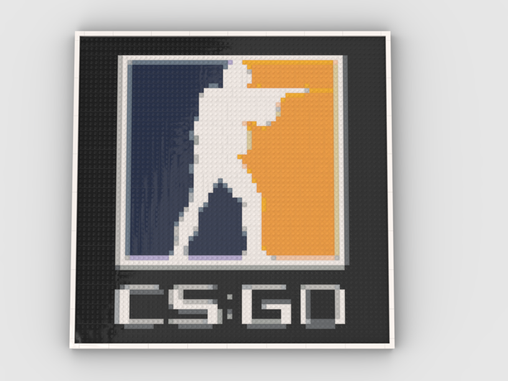 LEGO MOC CS : GO Logo by Mjo Lego | Rebrickable - Build with LEGO