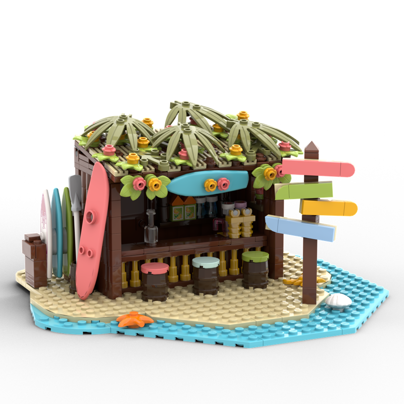 LEGO MOC Surf Shack by MakeorBrick | Rebrickable - Build with LEGO