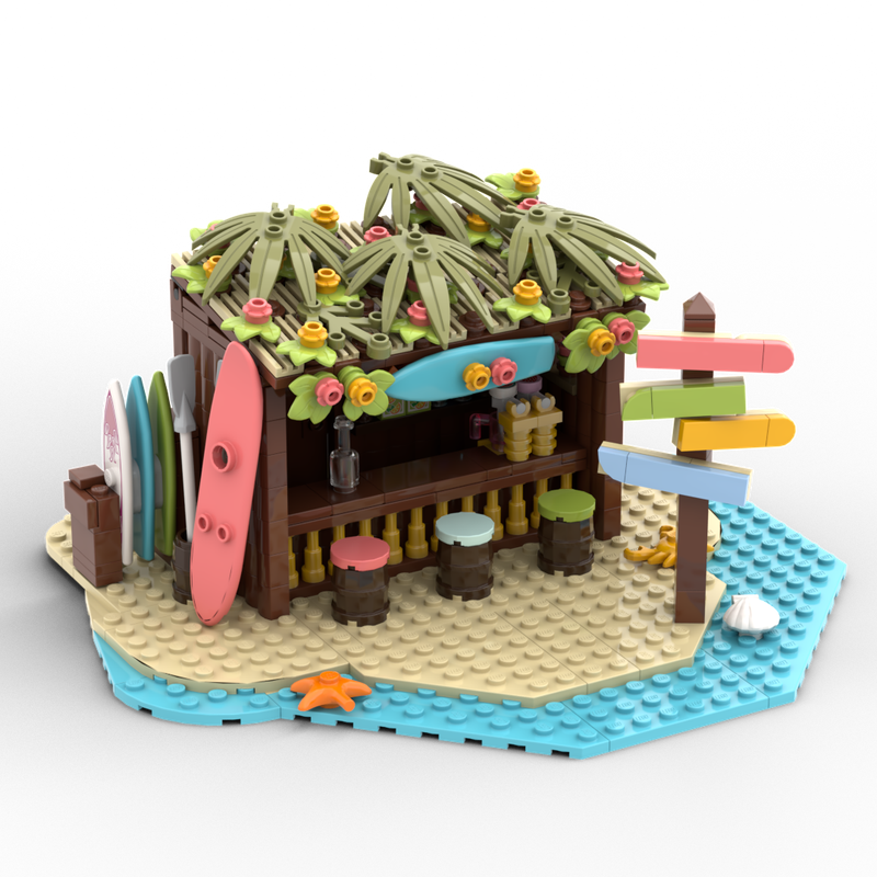 LEGO MOC Surf Shack by MakeorBrick | Rebrickable - Build with LEGO