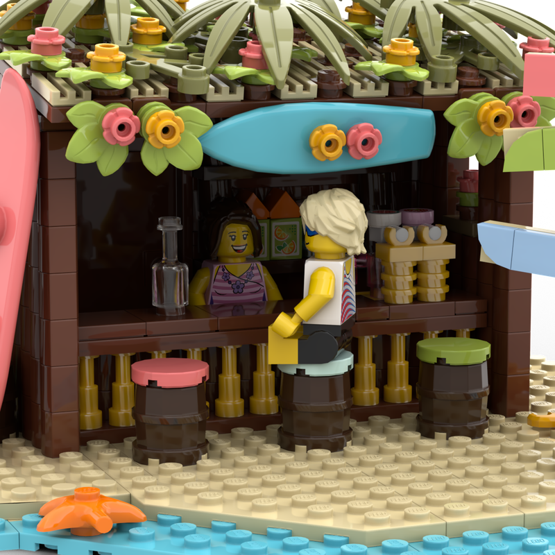 LEGO MOC Surf Shack by MakeorBrick | Rebrickable - Build with LEGO