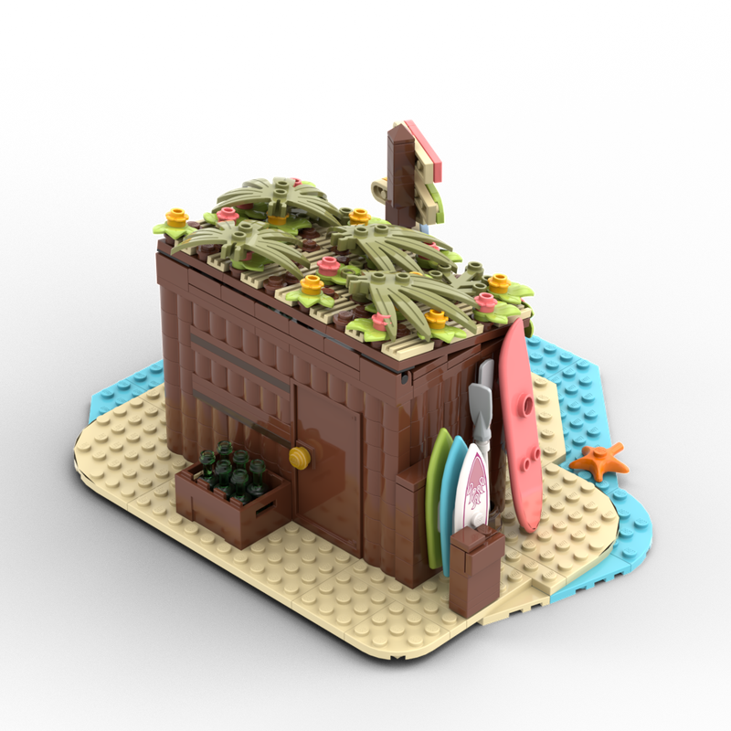 LEGO MOC Surf Shack by MakeorBrick | Rebrickable - Build with LEGO