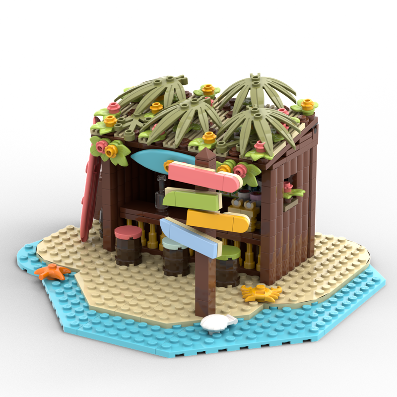 LEGO MOC Surf Shack by MakeorBrick | Rebrickable - Build with LEGO