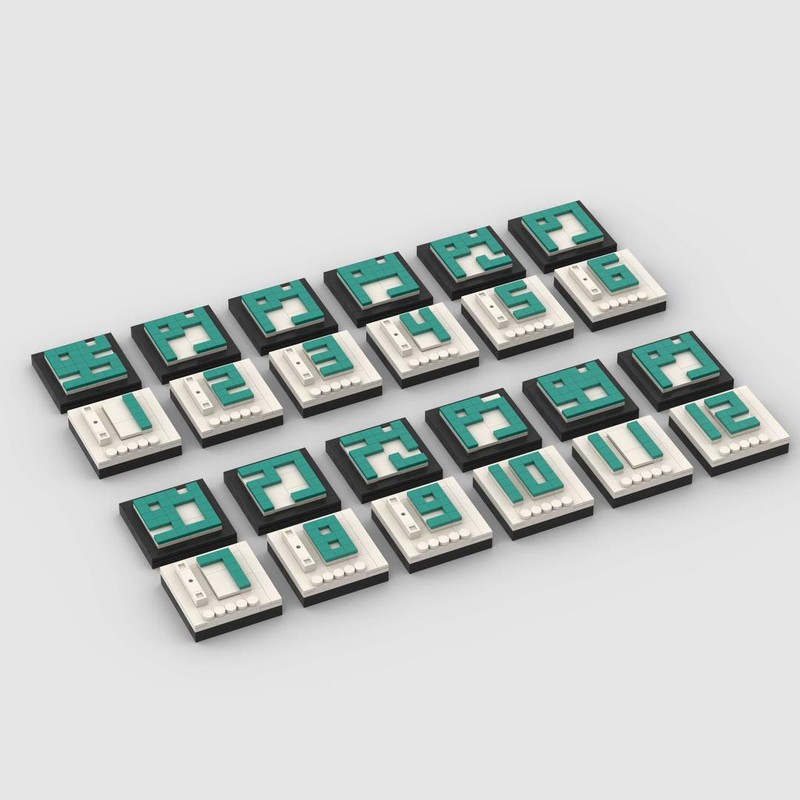 LEGO MOC Month Box with Classic 3x5 numbers by uminuo | Rebrickable ...