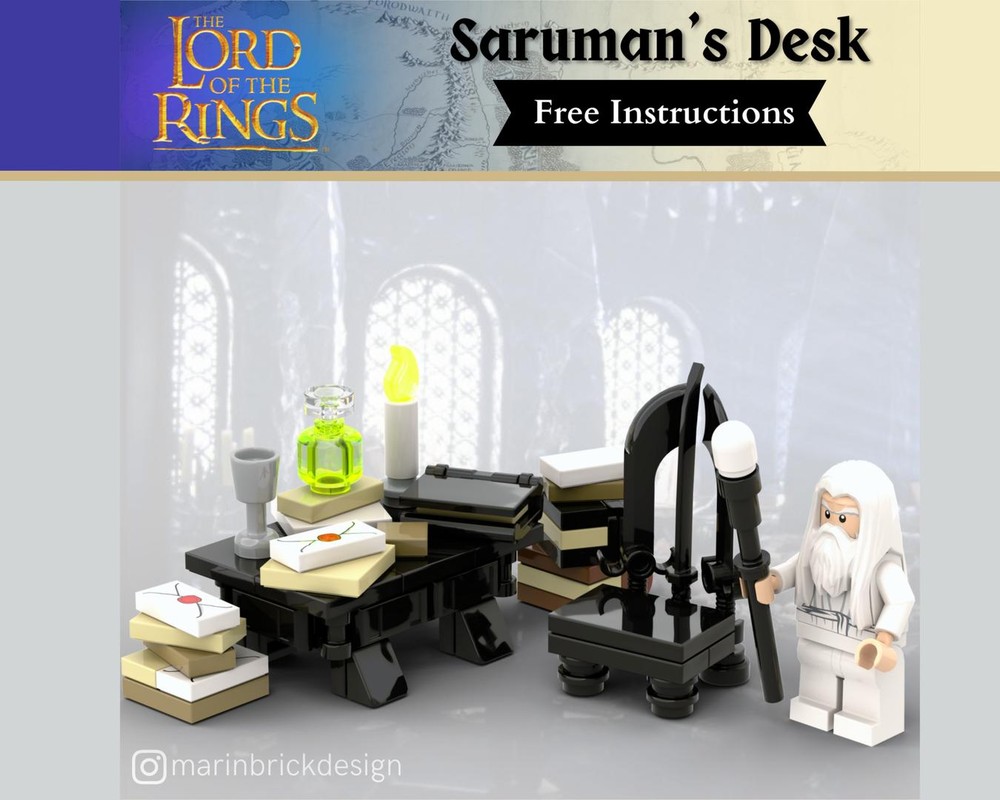 LEGO MOC Saruman's Desk - Lego Lord Of The Rings Moc Instructions by ...