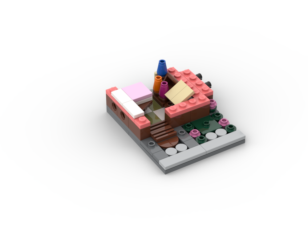 Lego Moc Mini Kimono Sakura Shop By Tponthieux Rebrickable Build