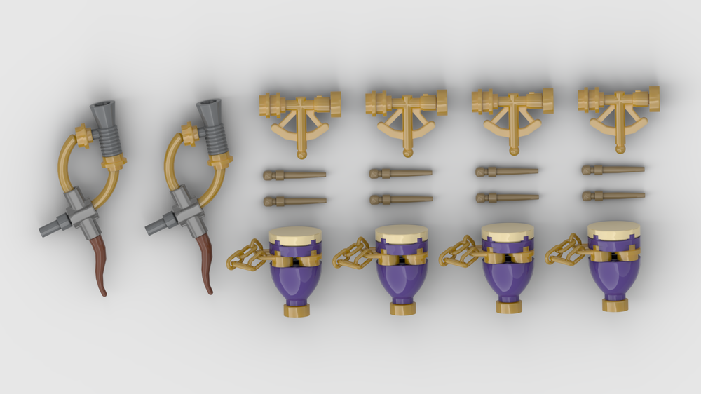 LEGO MOC Gungan Instruments - Horns and Parade Drums by BigJudge ...