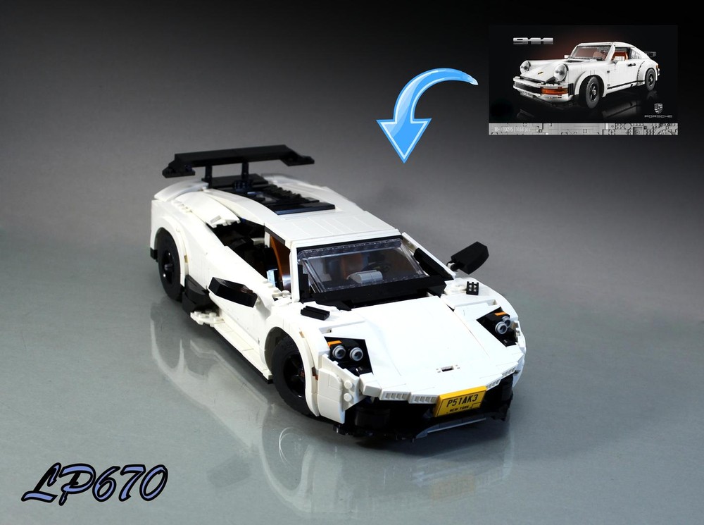 Lego Moc 10295 Lamborghini Murcielago Sv By Firaslegocars