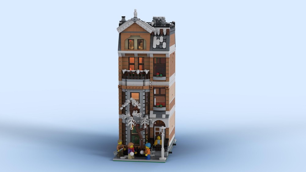 LEGO MOC Christmas Modular Home by Anon_22 | Rebrickable - Build with LEGO