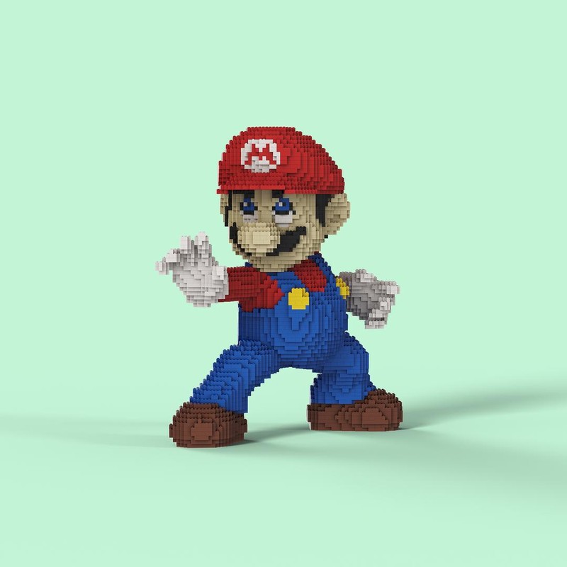 Lego Moc Mario By Xiaowang Rebrickable Build With Lego