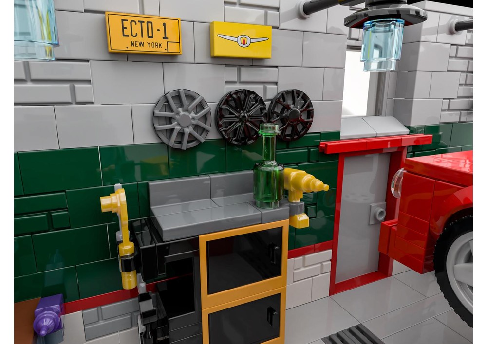 LEGO MOC Speed Champion Car Workshop inside by UK-CustomBricks ...