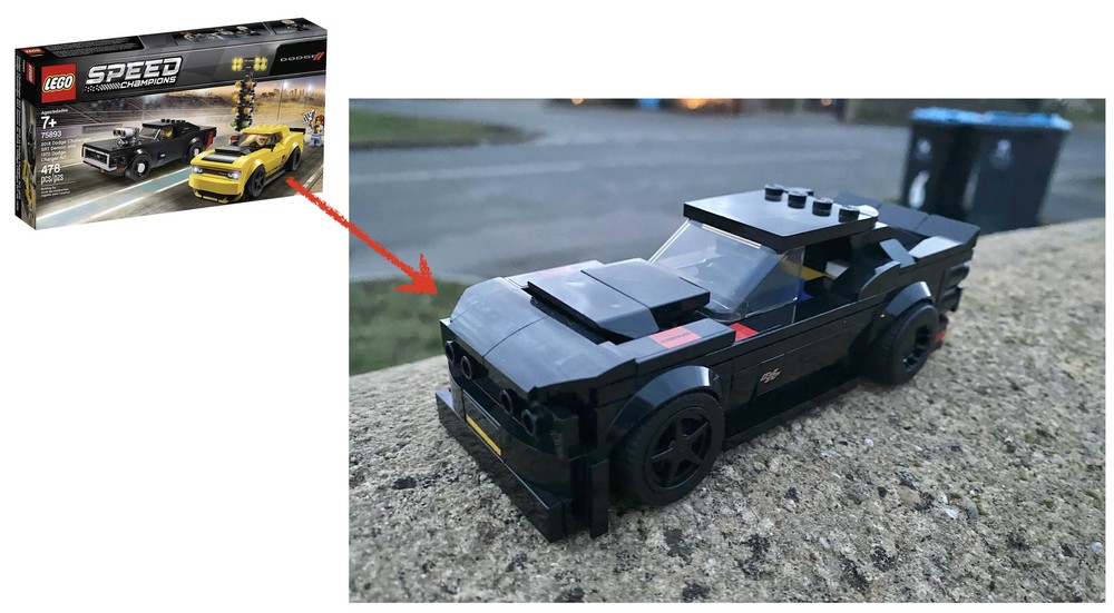 LEGO MOC 75893 - Alternative B Model - Black Dodge Challenger by JD ...