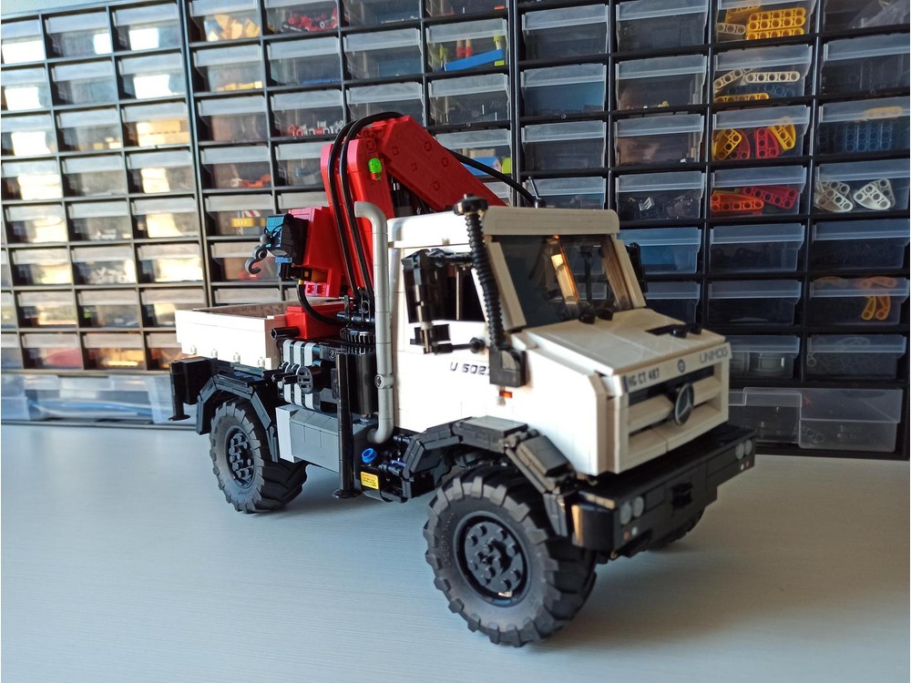 Lego Moc Pneumatic Knuckle Boom Crane By Dltc Rebrickable Build