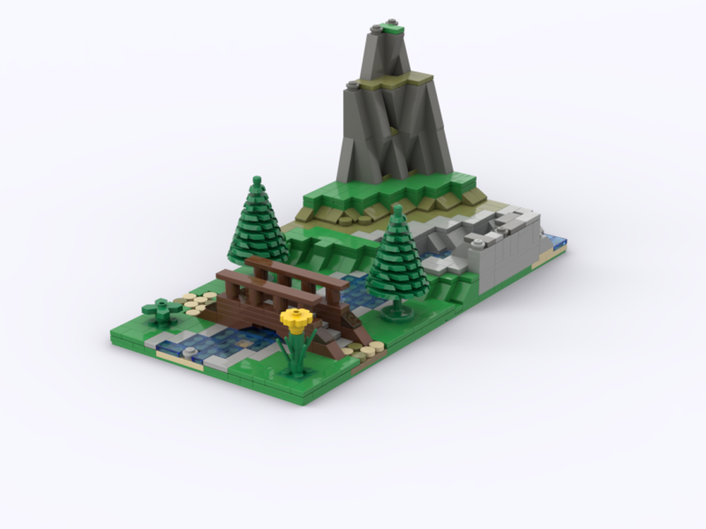 LEGO MOC Trail in the mountains by AngeloLegoBro4000 | Rebrickable ...