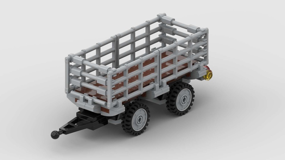 LEGO MOC farm trailer with gridwalls by LeFisch | Rebrickable - Build ...