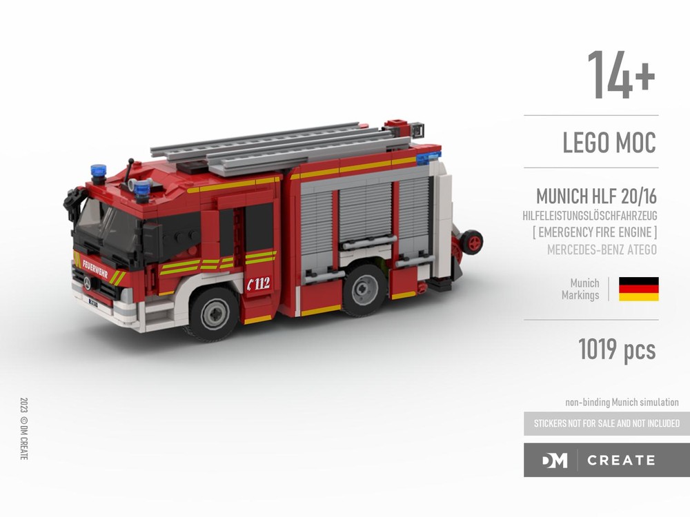 LEGO MOC Munich Fire Truck - Mercedes-Atego ...