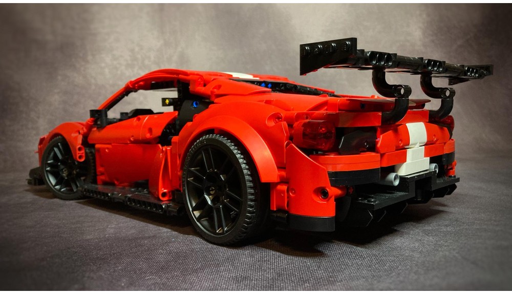Lego Moc Ferrari 488 Gte 42125 Mod By Lego Technic World