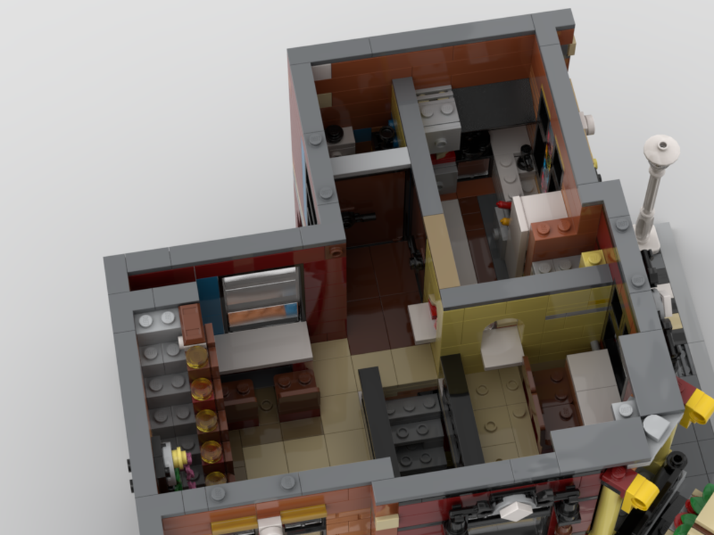 Lego Moc Burger Junction With Drive Thru Lego 10312 Jazz Club