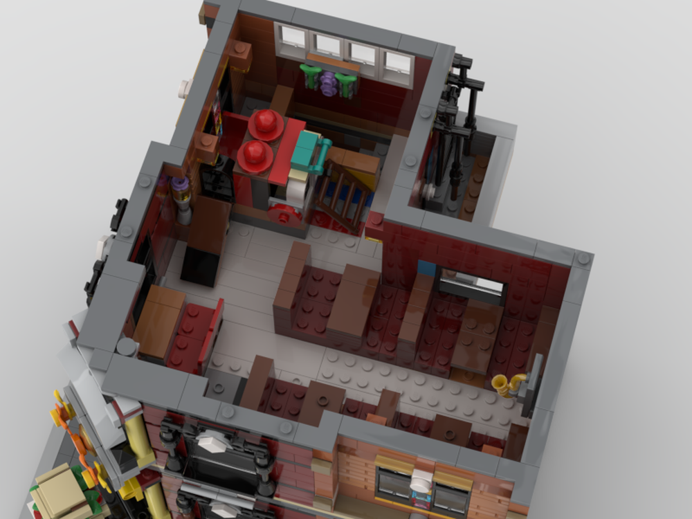 Lego Moc Burger Junction With Drive Thru Lego 10312 Jazz Club