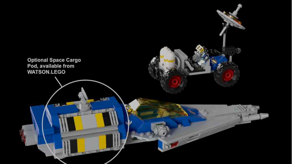 Lego Moc Classic Space Patroller V2 And Moon Rover Buggy By Watsonlego