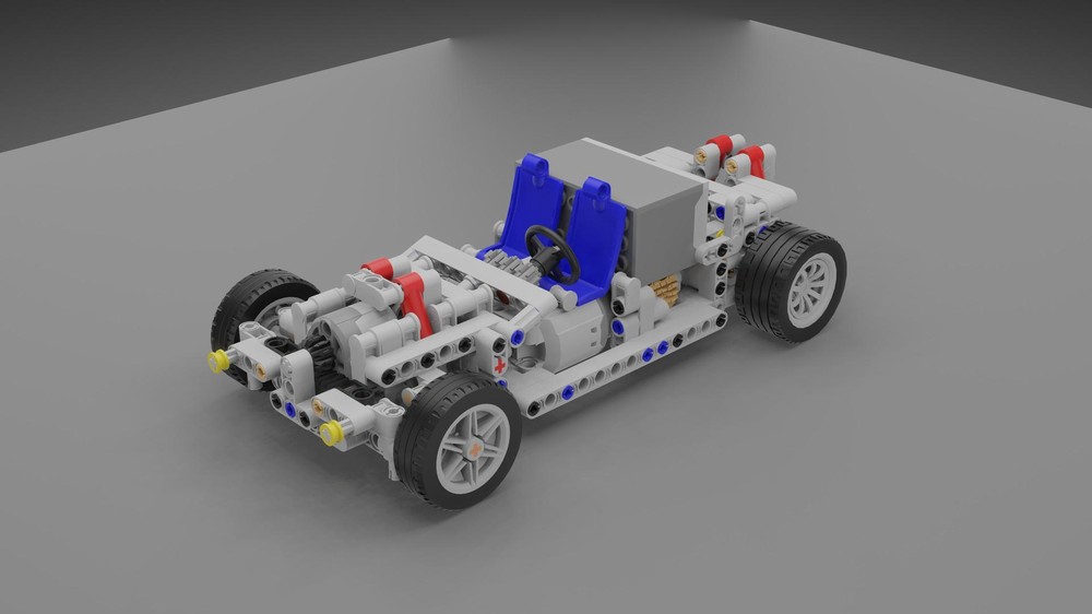 LEGO MOC simple 15-blocks-wide chassis with full suspension by MZ1 ...
