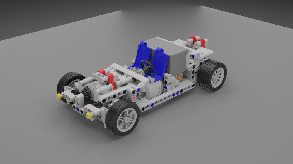 Lego Moc Simple 15 Blocks Wide Chassis With Full Suspension By Mz1