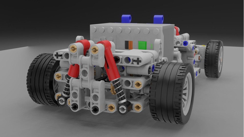 Lego Moc Simple 15 Blocks Wide Chassis With Full Suspension By Mz1