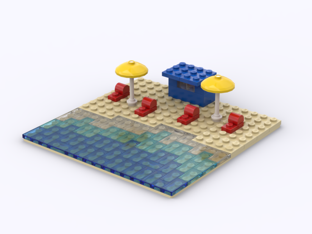 LEGO MOC Mini beach by AngeloLegoBro4000 | Rebrickable - Build with LEGO